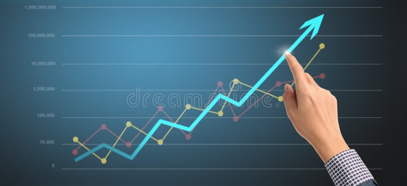 Businessplan Graph Growth and Increase of Chart Positive Indicators ...