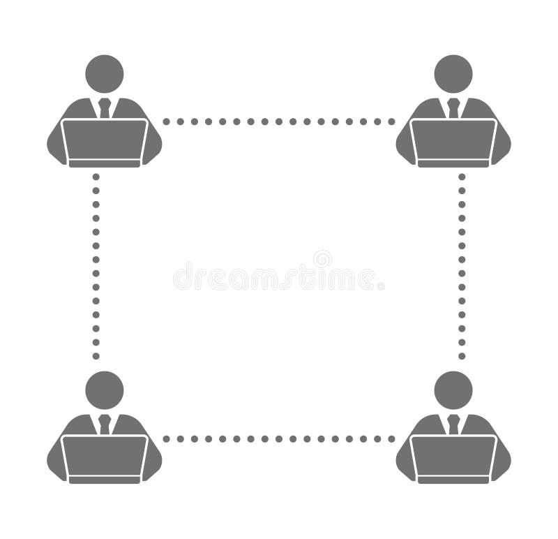 Businesssman Person Working for Laptop Computer Stock Vector ...