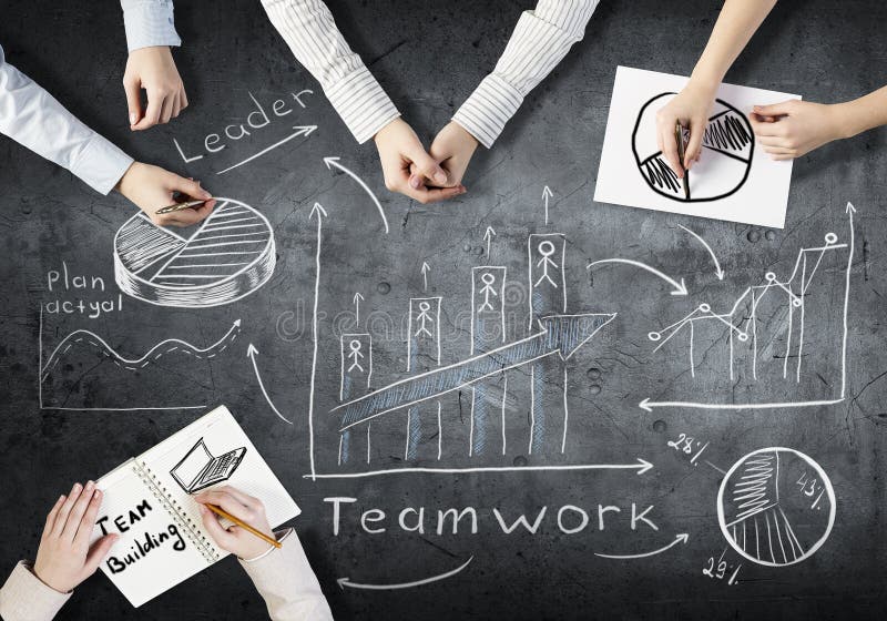 Businessteam Working in Collaboration Stock Image - Image of creativity ...