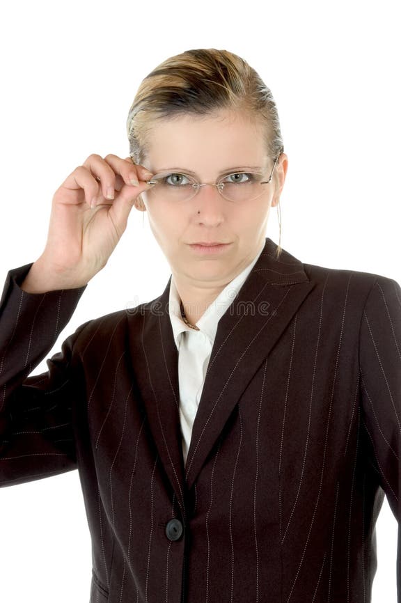 Businesswoman stock photo. Image of female, sceptical - 1314532