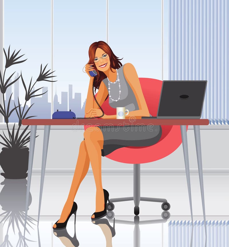 Black manager stock vector. Illustration of manager, attractive - 2279461