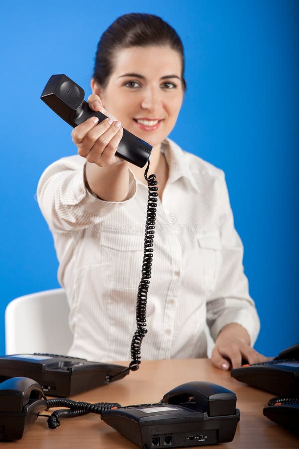Businesswoman stock image. Image of happy, corporate, call - 9639293