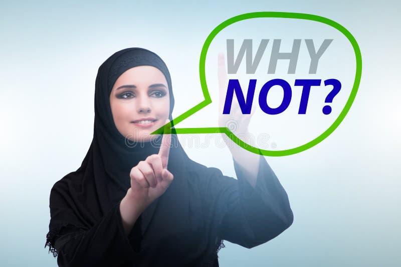 Businesswoman Asking the Question Why Not Stock Photo - Image of ...