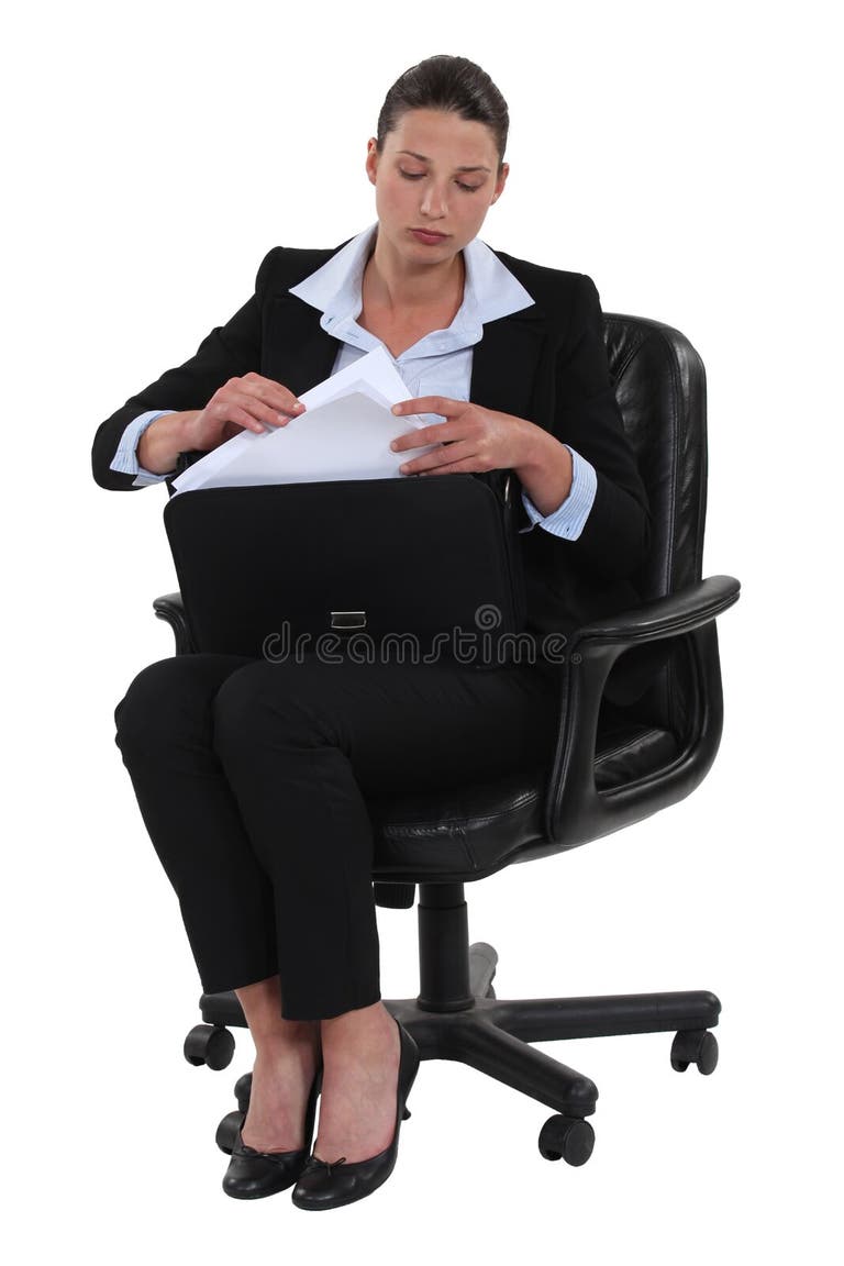 Businesswoman Getting Out Chair Stock Photos - Free & Royalty-Free ...