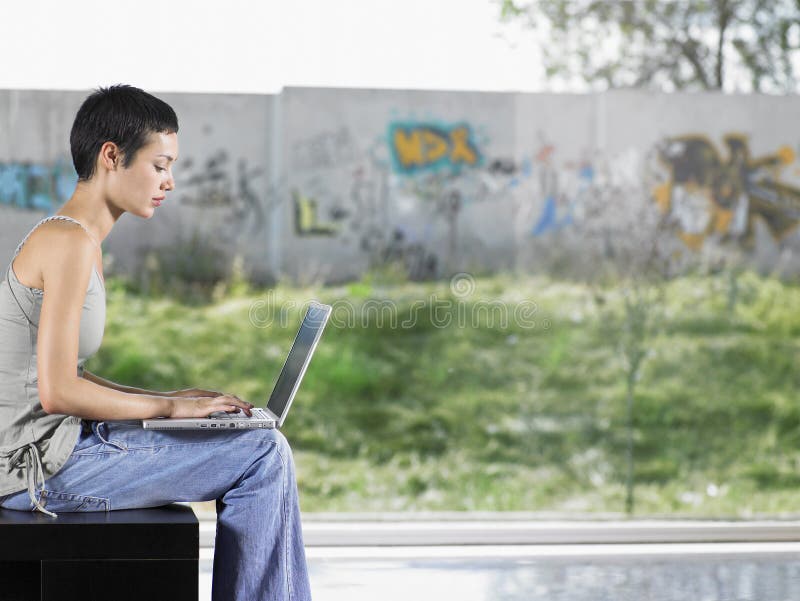 Businesswoman on Call Taking Notes Stock Photo - Image of people ...