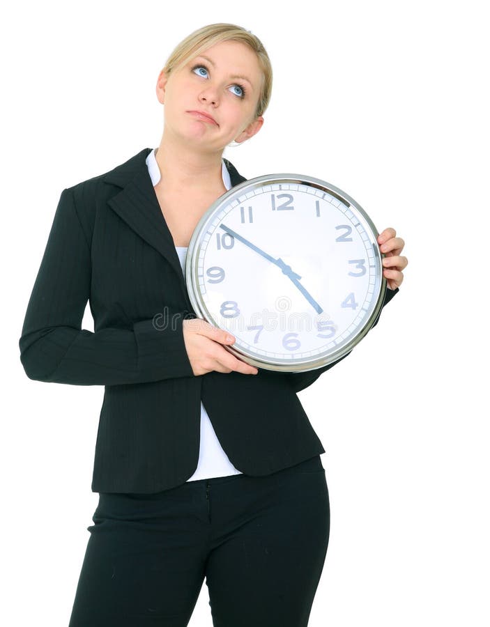 Businesswoman Can T Wait To Get Off from Work Stock Photo - Image of ...