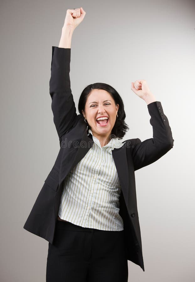 Man Cheering and Celebrating His Success Stock Image - Image of ...