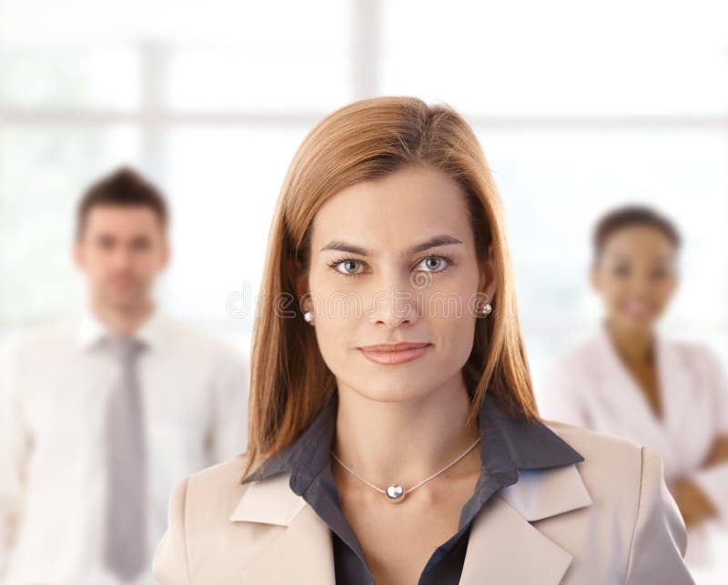 Young Powerful Looking Business Woman Stock Photo - Image of ...