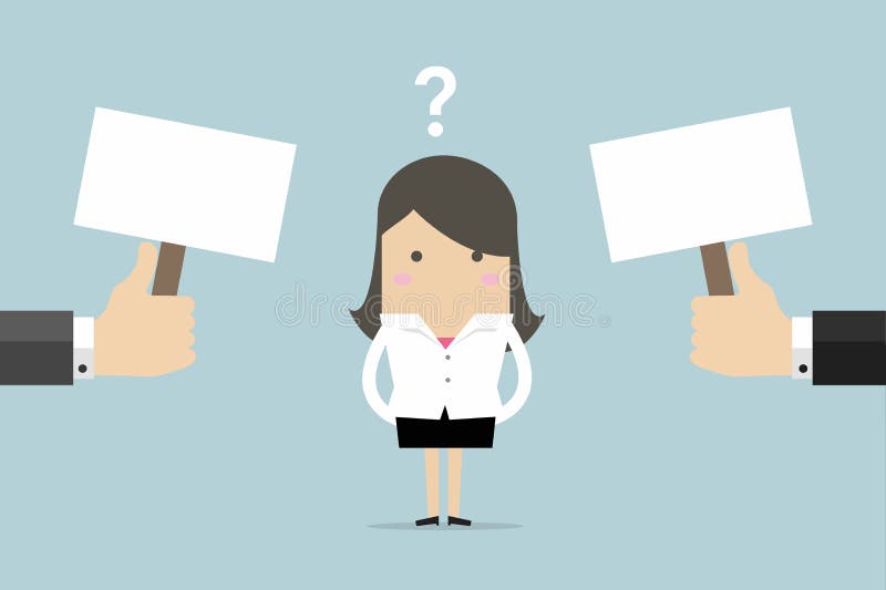 Woman Two Choices Stock Illustrations – 38 Woman Two Choices Stock ...