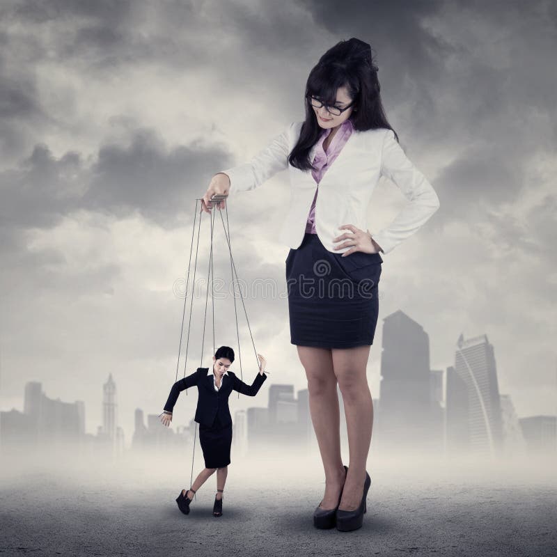 Puppet Master stock photo. Image of women, dress, control - 1398602
