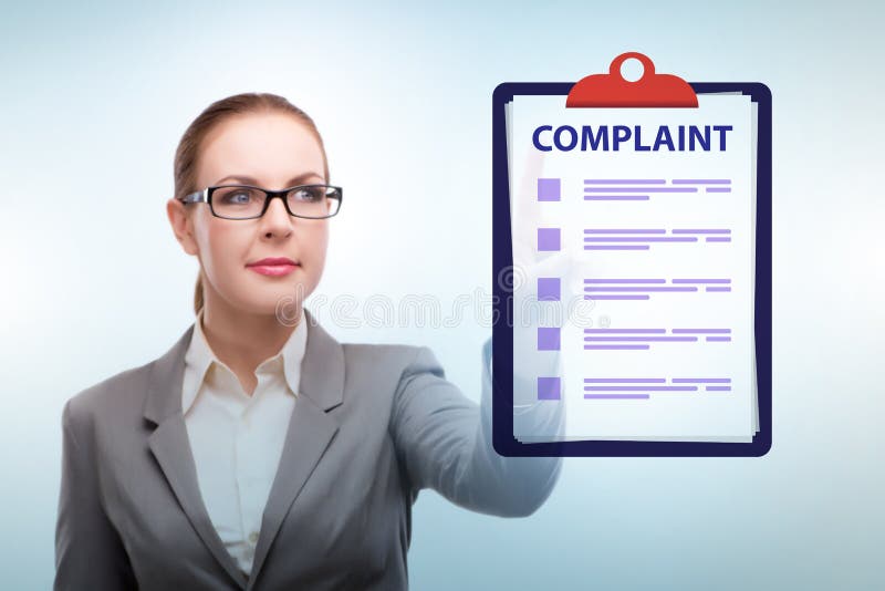 Businesswoman in Customer Complaint Concept Stock Photo - Image of ...