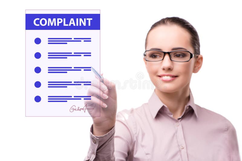 Businesswoman in Customer Complaint Concept Stock Photo - Image of ...