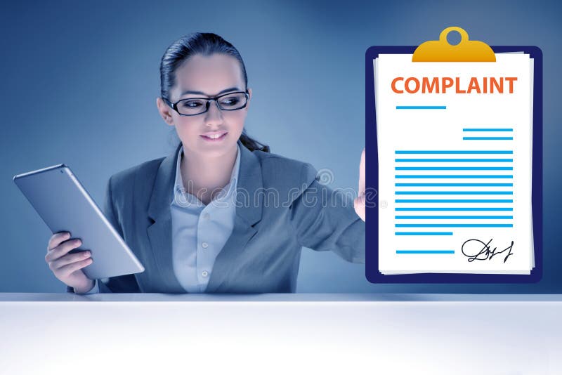 Businesswoman in Customer Complaint Concept Stock Image - Image of ...