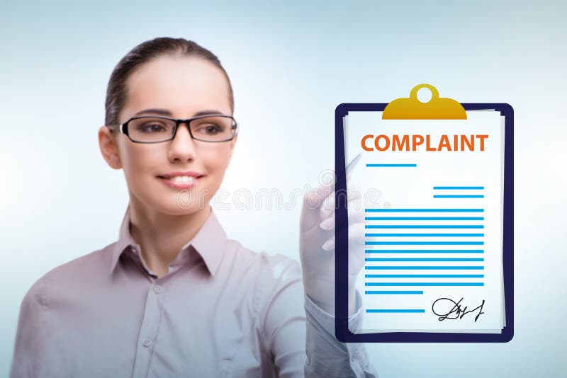 Businesswoman in Customer Complaint Concept Stock Image - Image of ...