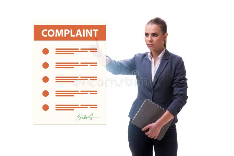 Businesswoman in Customer Complaint Concept Stock Photo - Image of ...