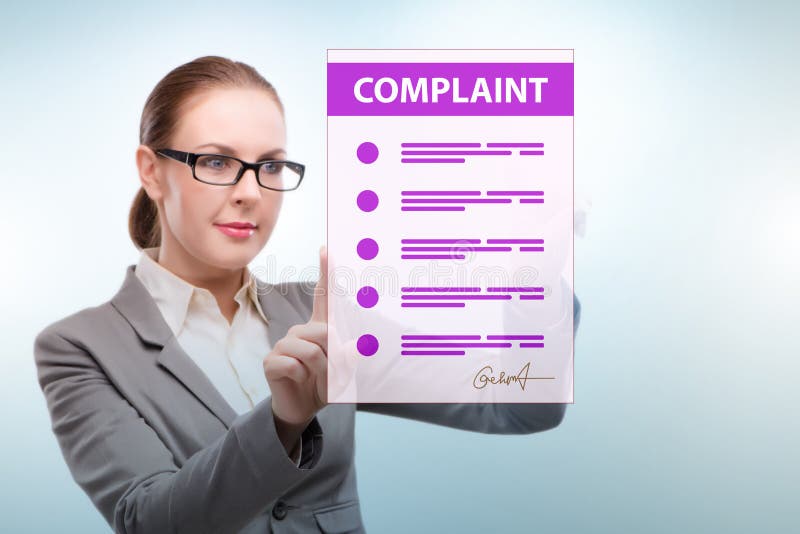 Businesswoman in Customer Complaint Concept Stock Image - Image of ...