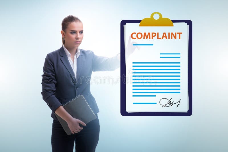 Businesswoman in Customer Complaint Concept Stock Image - Image of ...