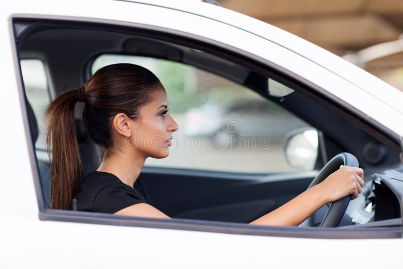 Talking woman stock photo. Image of drive, beautiful, cellular - 5223542