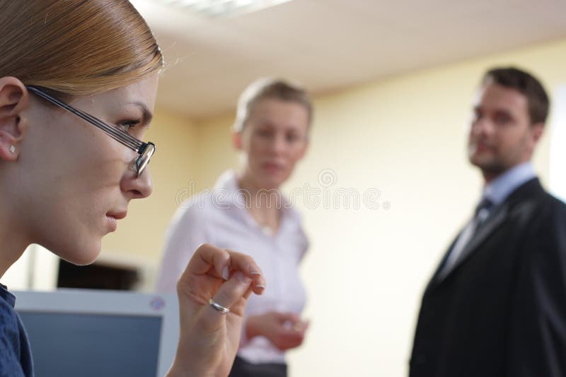 Businessman And Businesswoman Stock Image - Image of couple, coaching ...