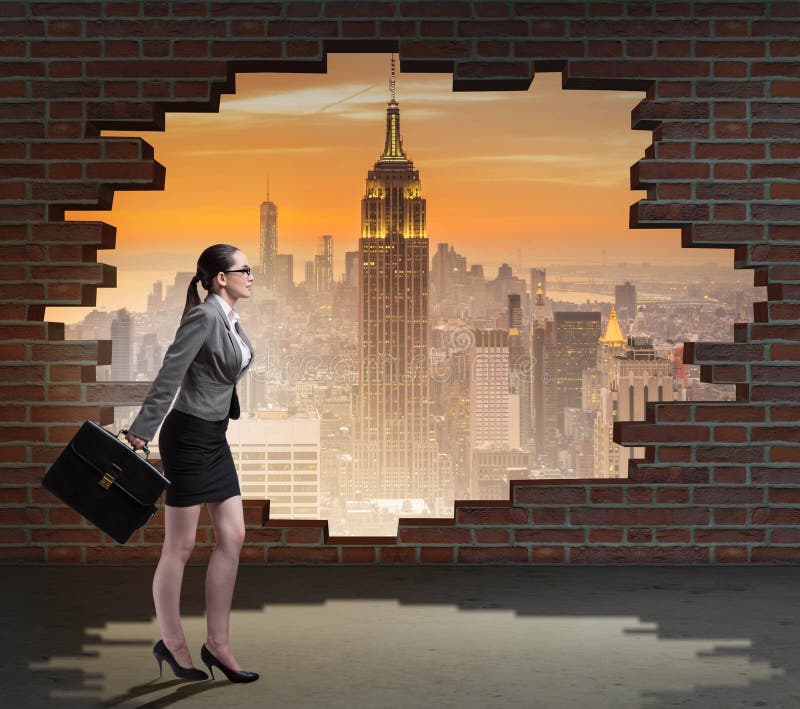 Businesswoman Escaping for Summer Vacation Stock Image - Image of ...