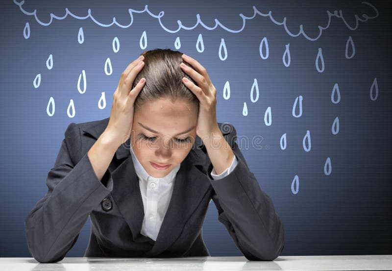 Businesswoman Facing Problems Stock Photo - Image of overwhelmed ...
