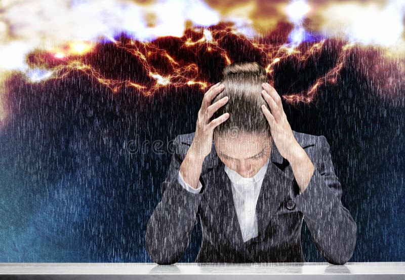 Businesswoman Facing Problems Stock Photo - Image of face, emotional ...