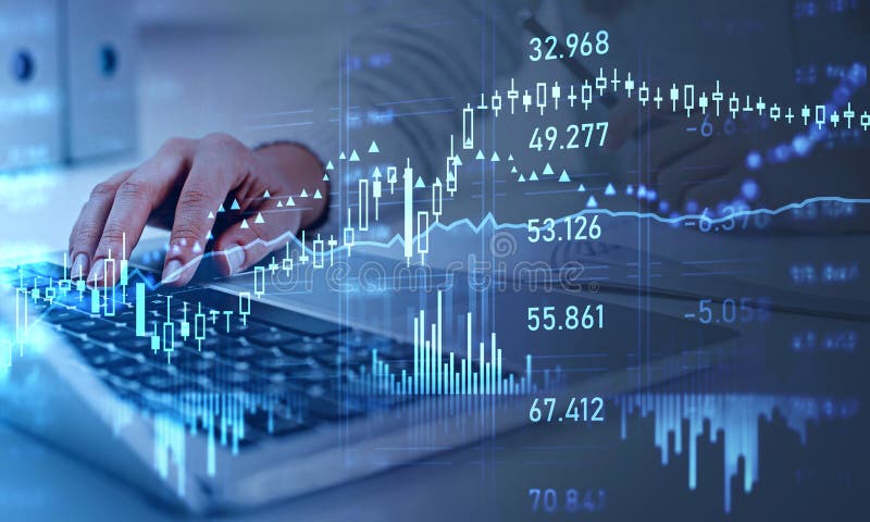 Businesswoman Fingers Typing on Laptop, Forex Diagrams and Chart Stock ... Businesswoman Fingers Typing on Laptop, Forex Diagrams and Chart Stock ...