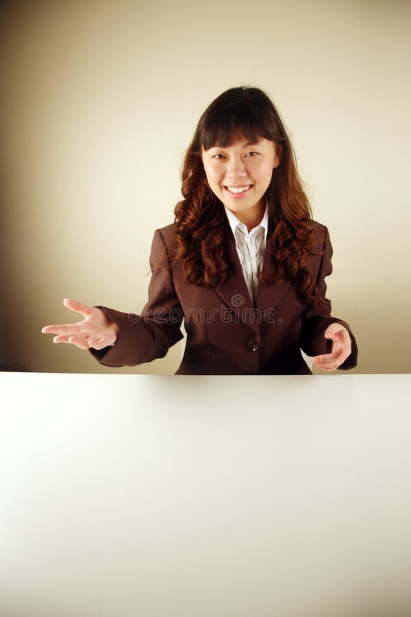 Businesswoman Giving Presentation Stock Image - Image of interview ...