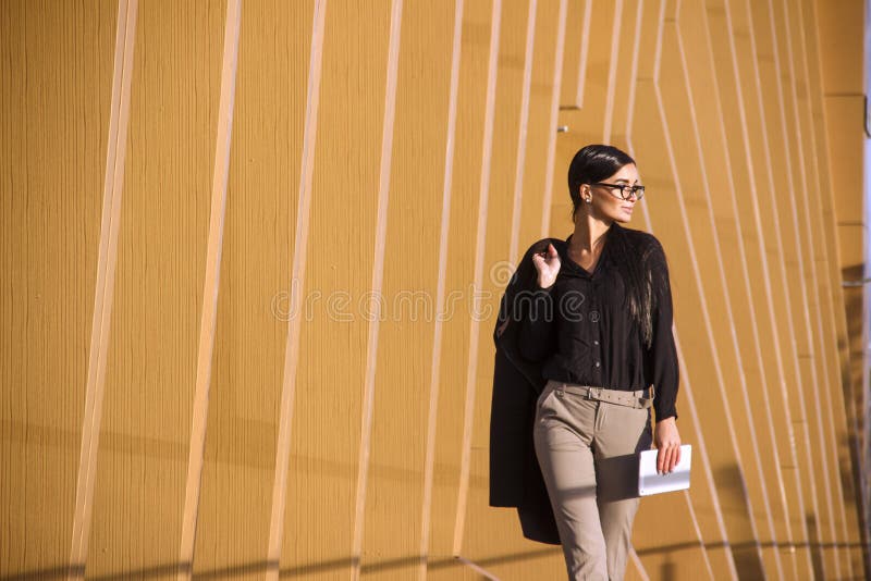 Businesswoman Going from the Work Stock Image - Image of office, succes ...