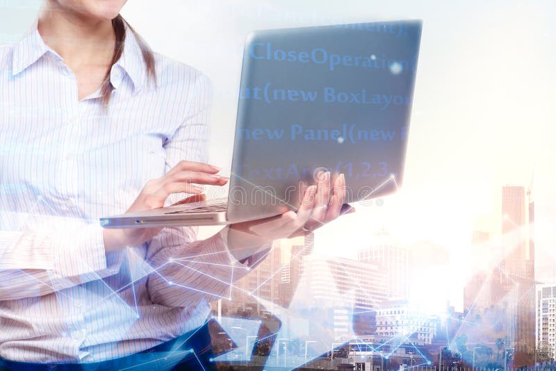 Future and Technology Concept Stock Photo - Image of digital, glowing ...