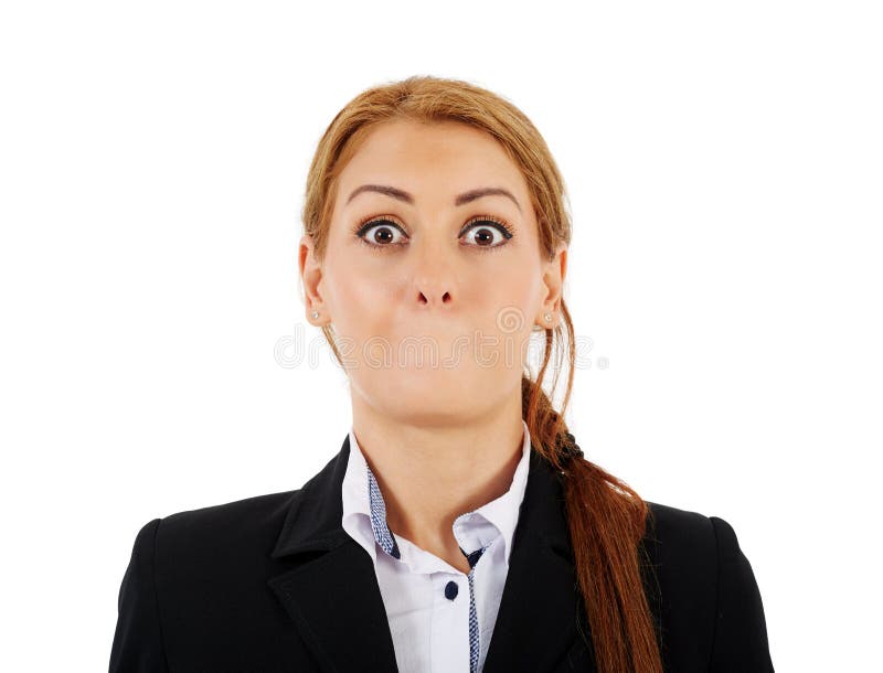 Businesswoman without Her Mouth Stock Image - Image of mouth, negative ...
