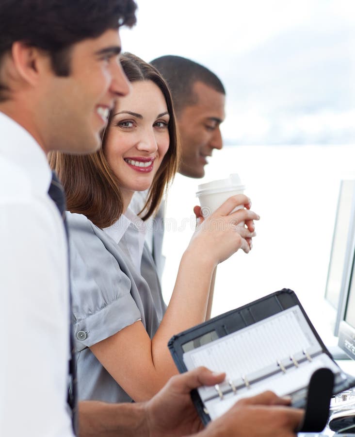 Advising stock photo. Image of colleague, businesswoman - 5174820