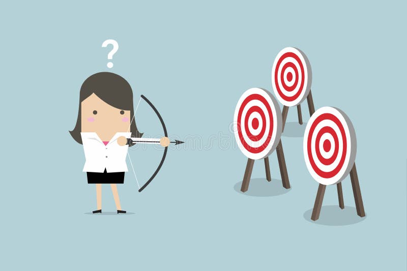 One Red Bulls-Eye Target - Niche Market Audience Stock Illustration ... One Red Bulls-Eye Target - Niche Market Audience Stock Illustration ...