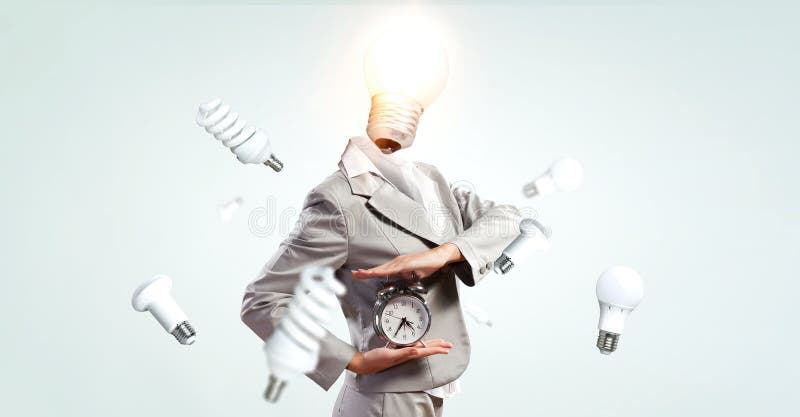 Head Full of Ideas. Mixed Media Stock Image - Image of abstract ...