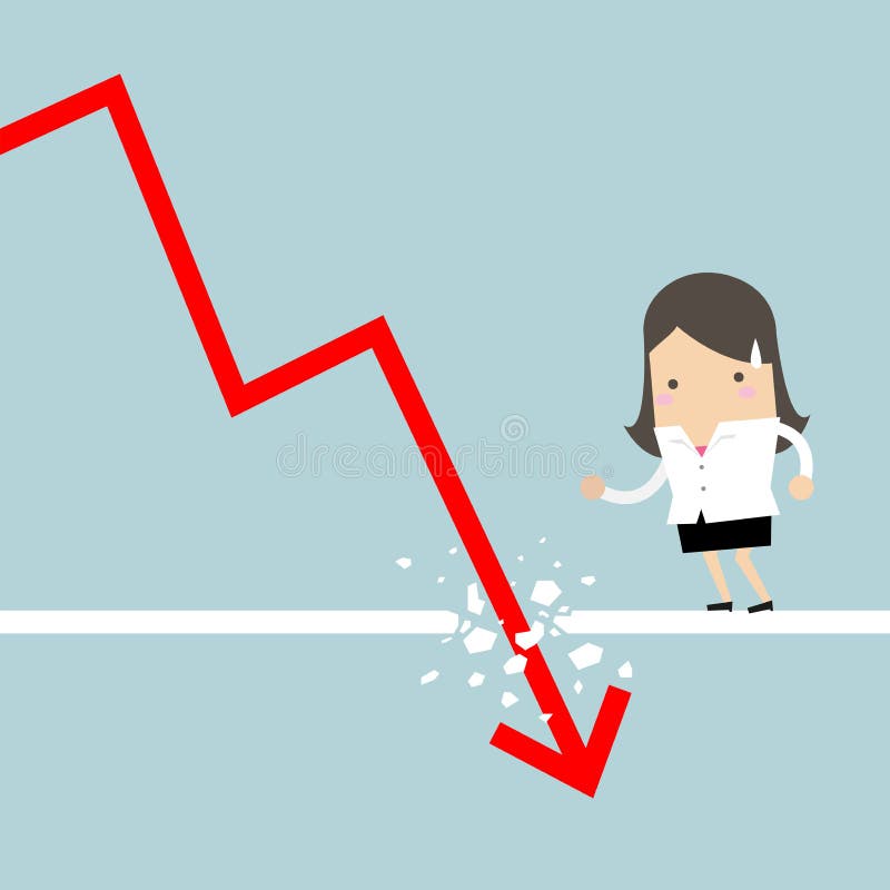 Falling Arrow Killing Money Bag, Vector Illustration Stock Vector ...