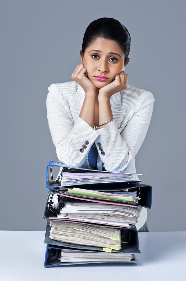 Businesswoman looking sad stock image. Image of occupation - 36387573