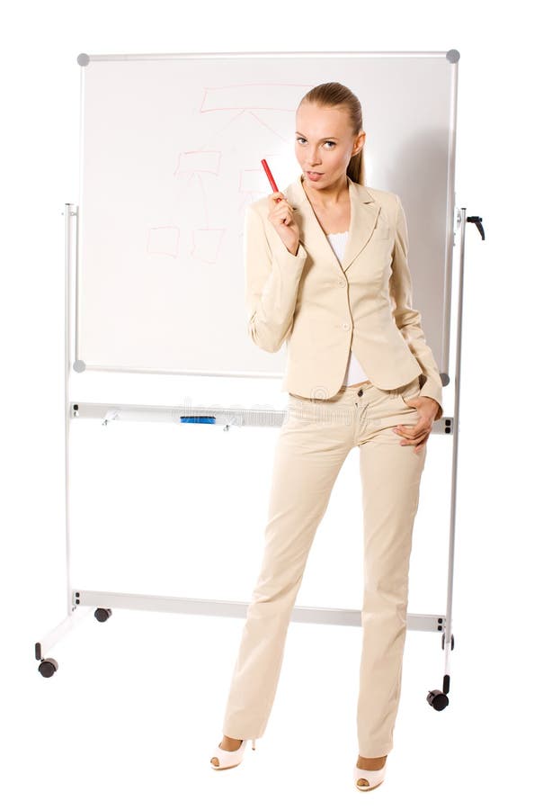 Businesswoman Making Presentation Stock Photo - Image of communication ...