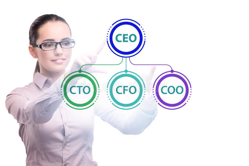 Businesswoman in the Organisation Chart Concept Stock Image - Image of ...