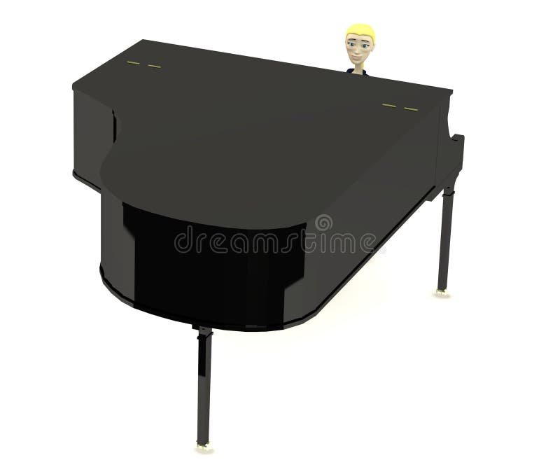 Cartoon Girl Playing Clavier Stock Illustrations – 10 Cartoon Girl ...