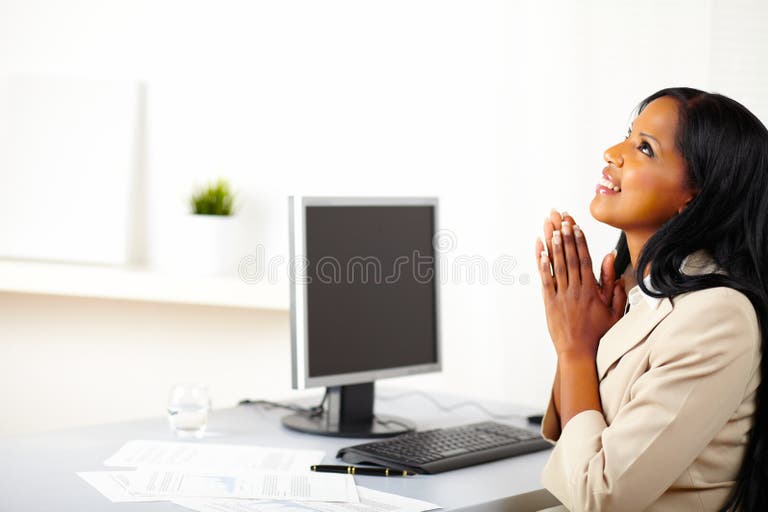 556 Woman Praying Computer Stock Photos - Free & Royalty-Free Stock ...