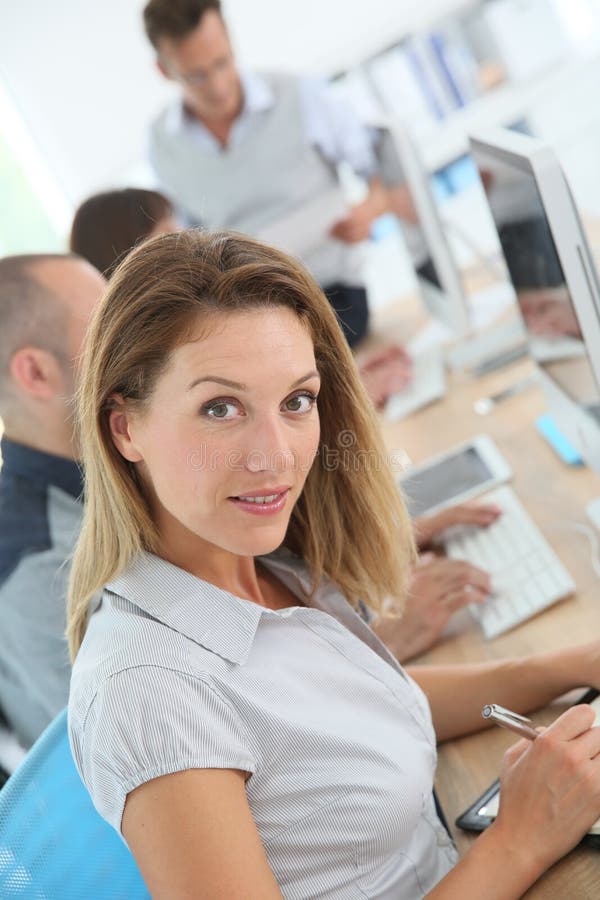 Businesswoman in Professional Training Stock Photo - Image of ...