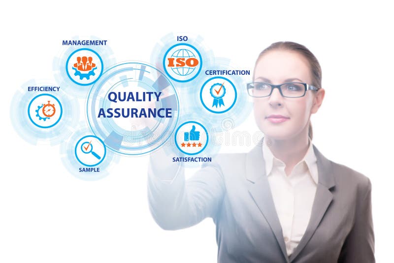 Businesswoman in Quality Assurance Concept Stock Photo - Image of ...