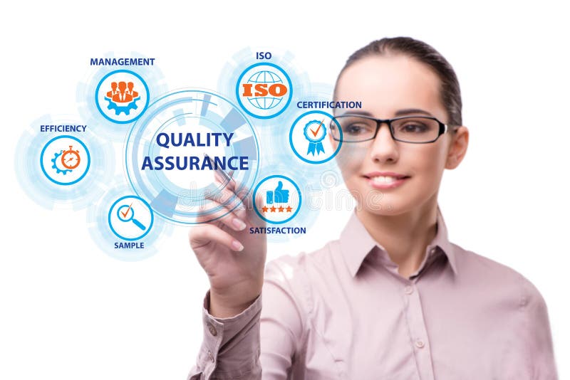 Businesswoman in Quality Assurance Concept Stock Photo - Image of ...