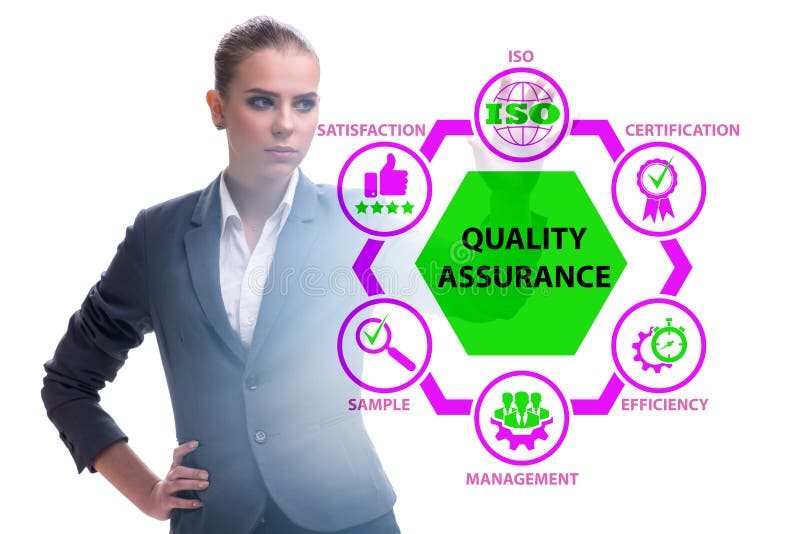 Businesswoman in Quality Assurance Concept Stock Image - Image of ...
