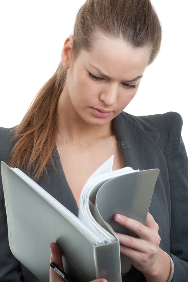 Intently reading stock image. Image of isolated, caucasian - 13025031