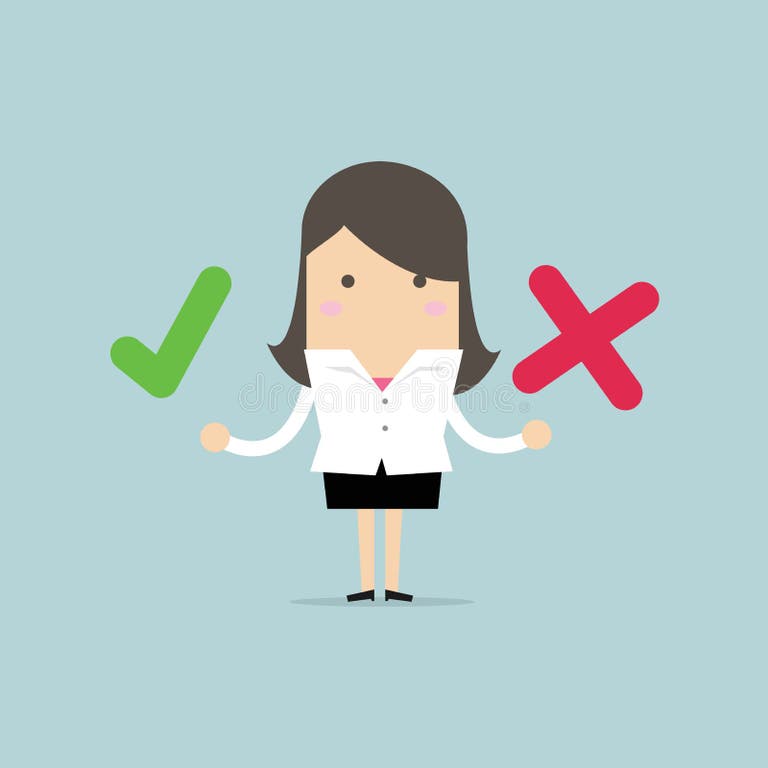 Decision Right Wrong Cartoon Stock Illustrations – 1,131 Decision Right ...