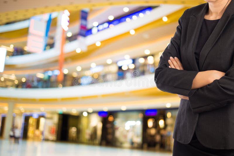 Businesswoman in the Shopping Mall. Stock Photo - Image of walking ...