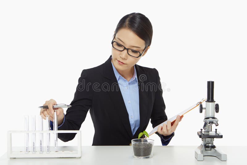 Checking the text stock photo. Image of magnifying, optical - 3995366