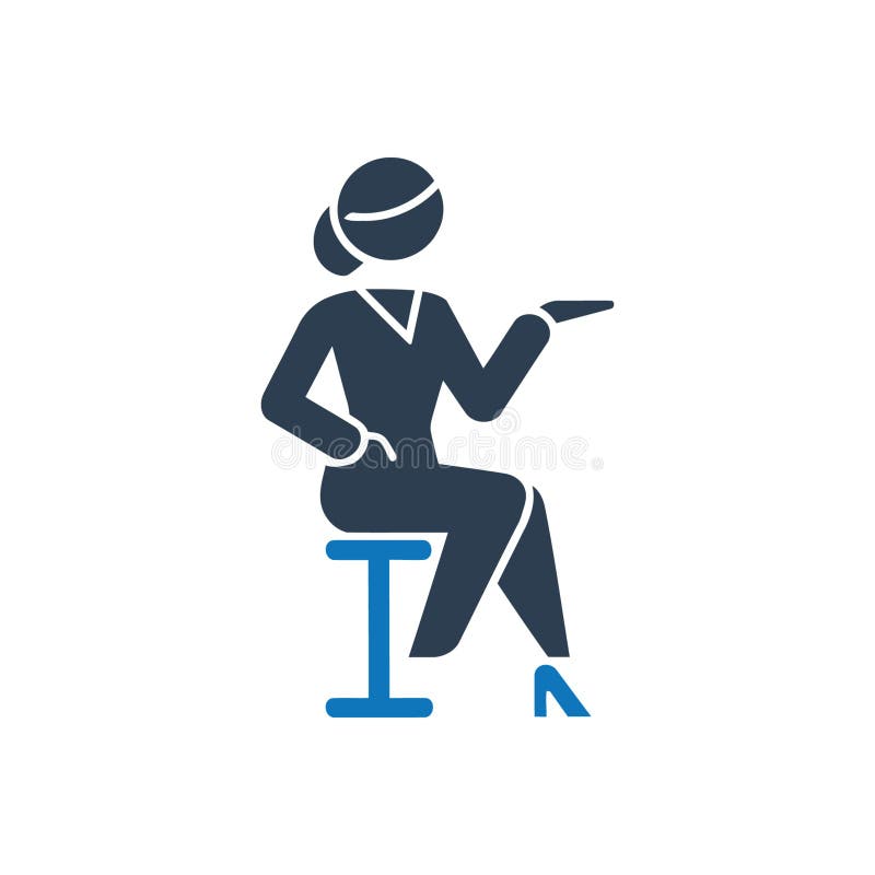 Businesswoman Sitting on Office Chair with Vacant Chair for we Re ...