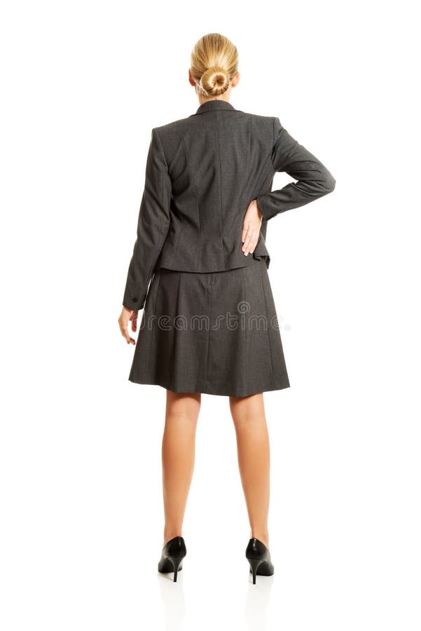 Businesswoman back view stock image. Image of portrait - 46298497
